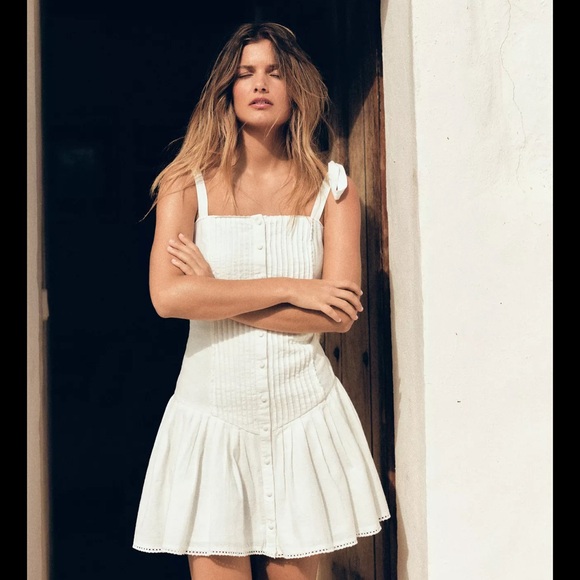 Zara | Dresses | Zara White Mini Dress | Poshmark